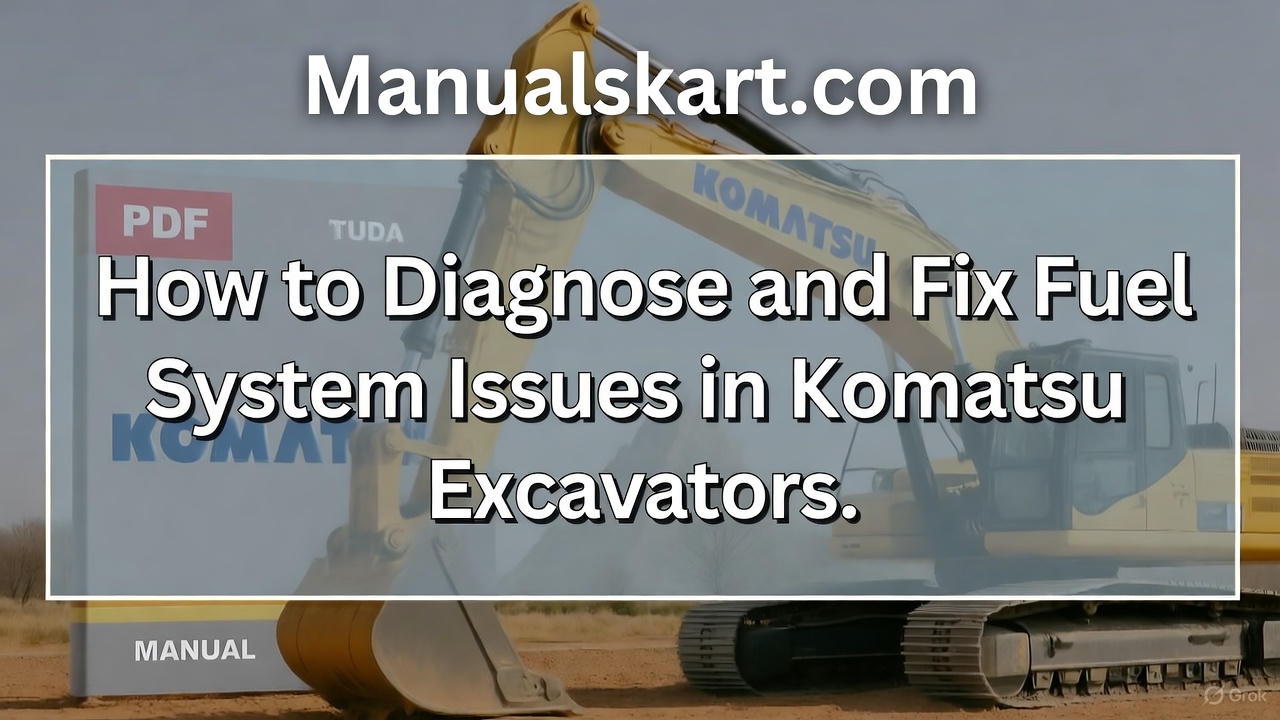 How to Diagnose and Fix Fuel System Issues in Komatsu Excavators