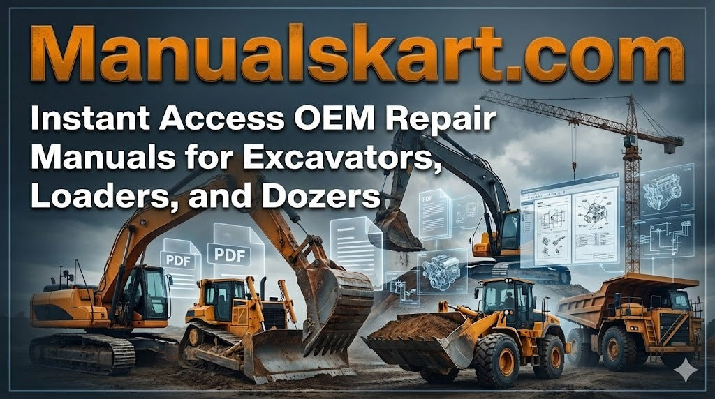 Instant Access OEM Repair Manuals for Excavators, Loaders, and Dozers