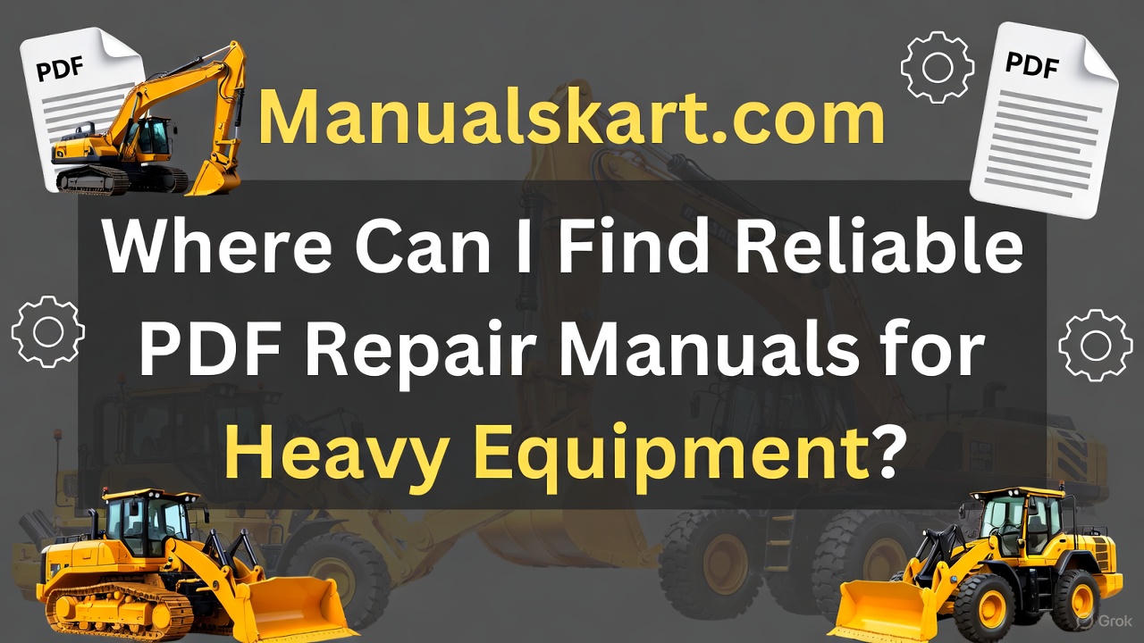 Where Can I Find Reliable PDF Repair Manuals for Heavy Equipment?