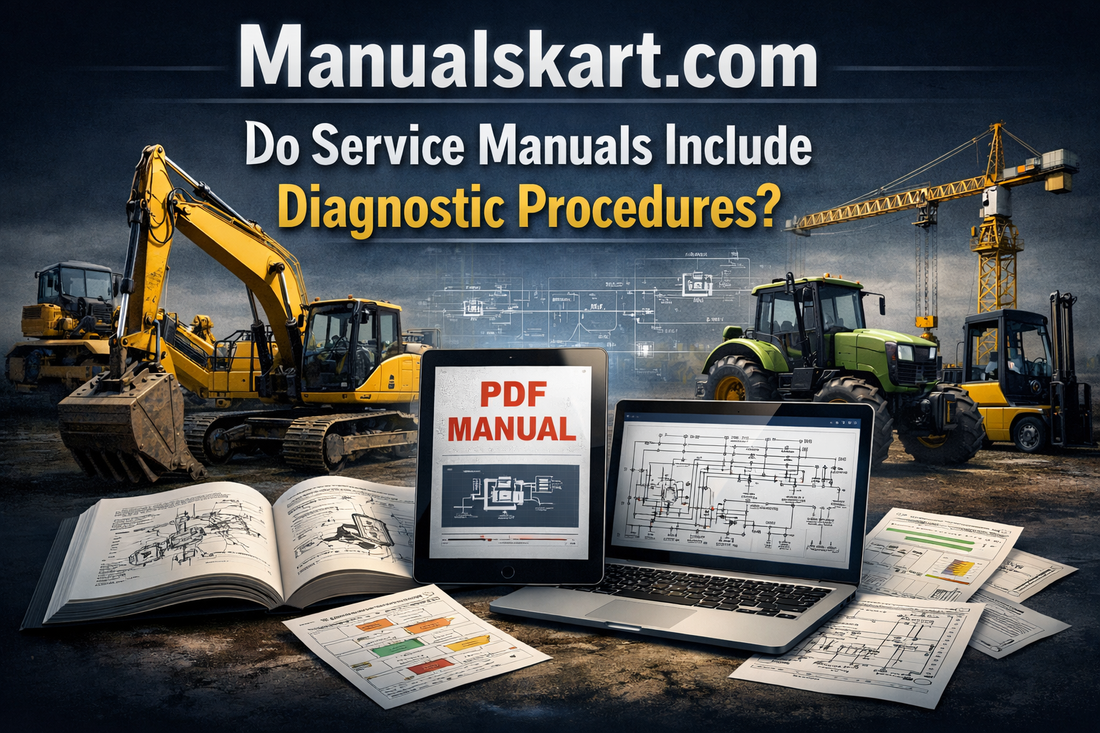 Do Heavy Equipment Service Manuals Include Diagnostic Procedures?