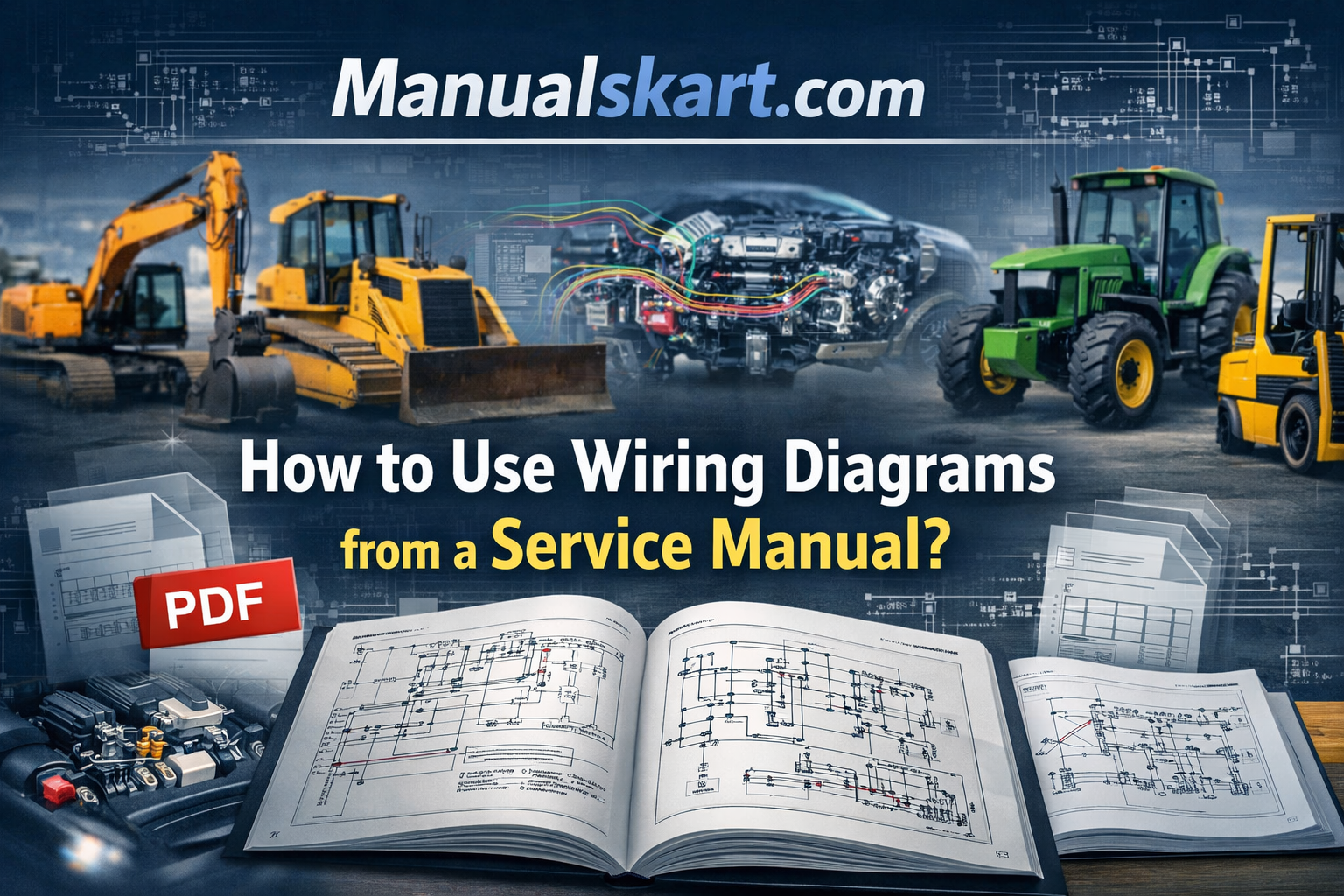 How to use wiring diagrams from a service manual?