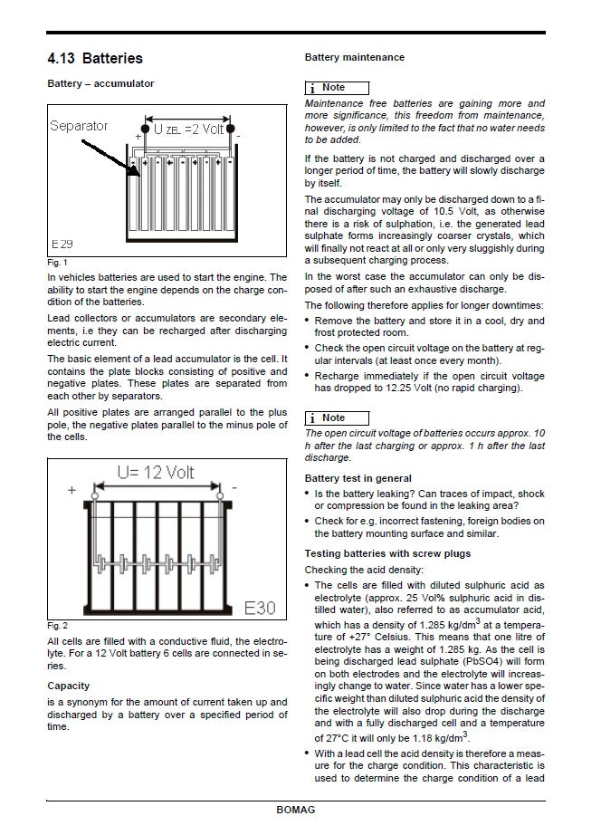 Bomag BW 212 DPD-40 Single Drum Roller Pdf Repair Service Manual 00840190EN
