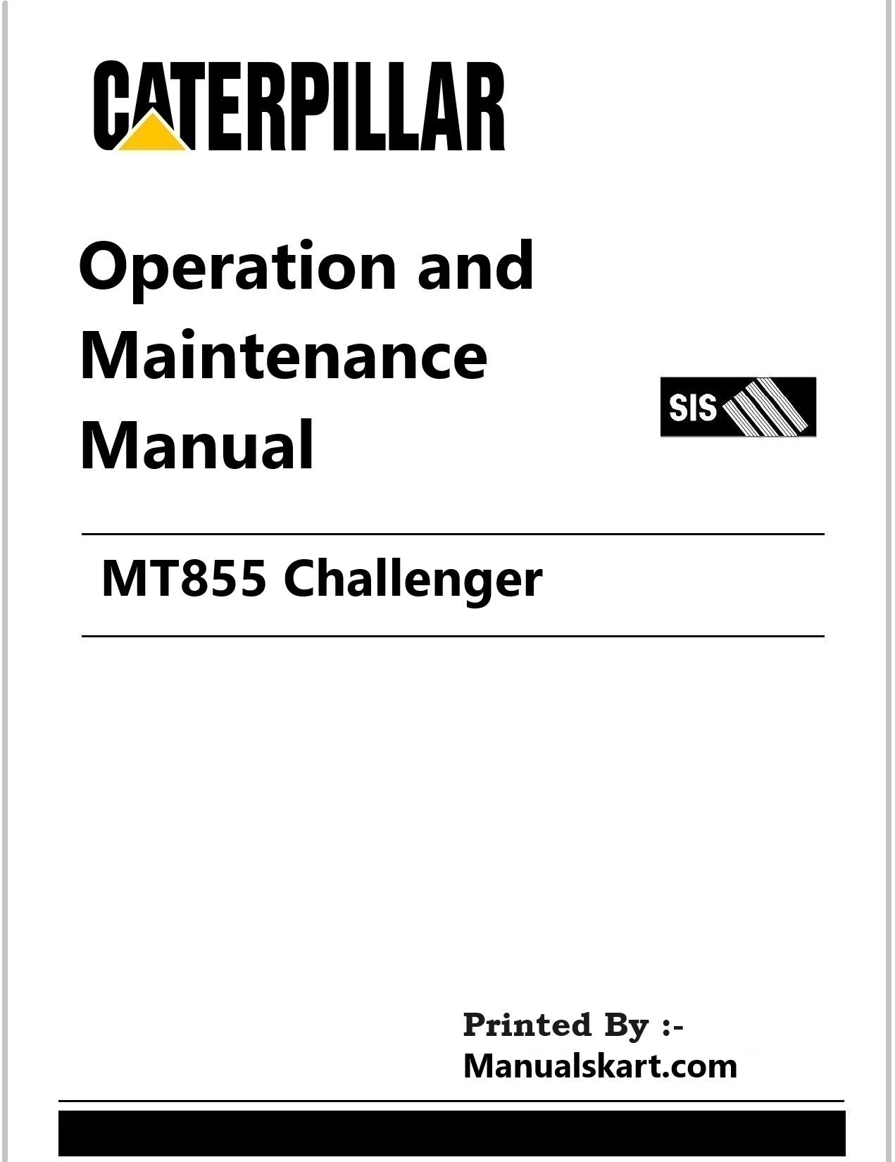 Caterpillar MT855 Challenger Pdf Operation and Maintenance Manual BCC