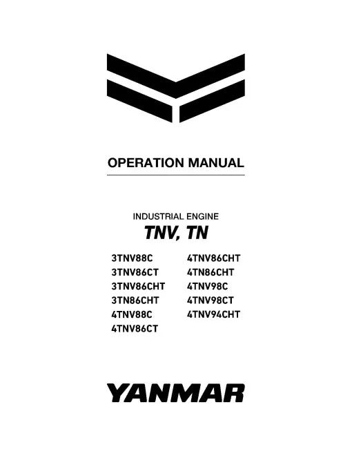Yanmar 3TN(V)86CHT,3TNV86CT,3TNV88C,4TN(V)86CHT,4TNV86CT,4TNV88C ...